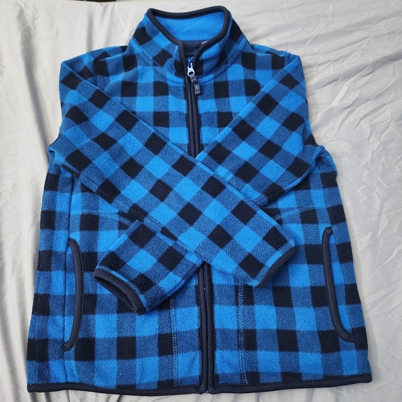 Uniqlo | Shirts & Tops | Uniqlo Kids Checkered Zip Up Sweater | Poshmark